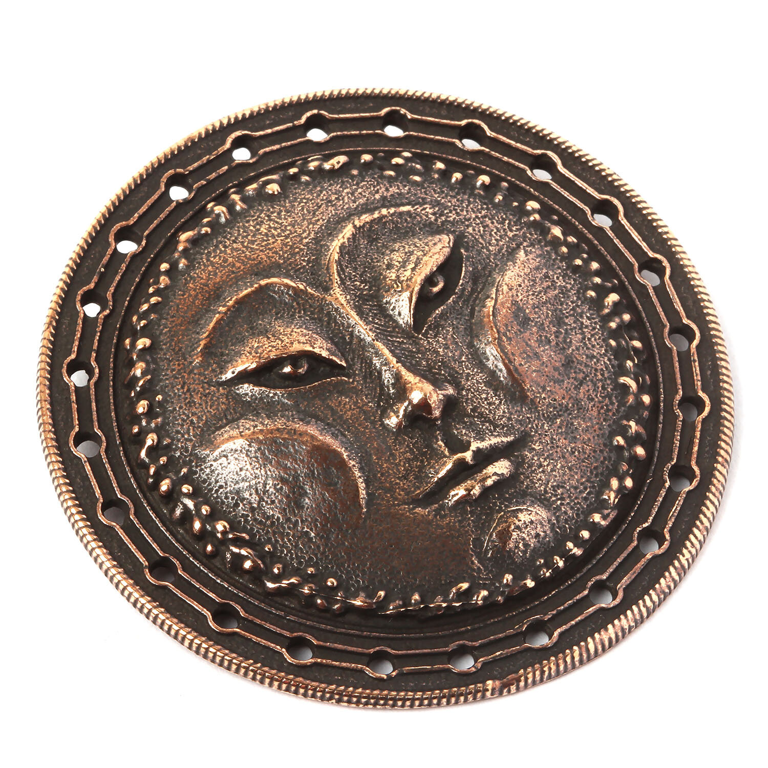 Подвеска, 47х8мм, Anna Bronze, Мудрый месяц, базовый материал - латунь, цвет античная бронза (медный с чернением), 1 шт.