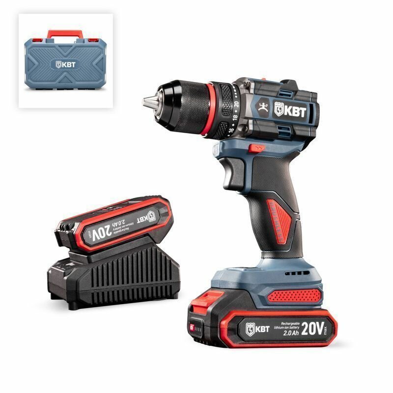 Шуруповерт аккумуляторный бесщеточный DB-20-13 серия профи КВТ 102588