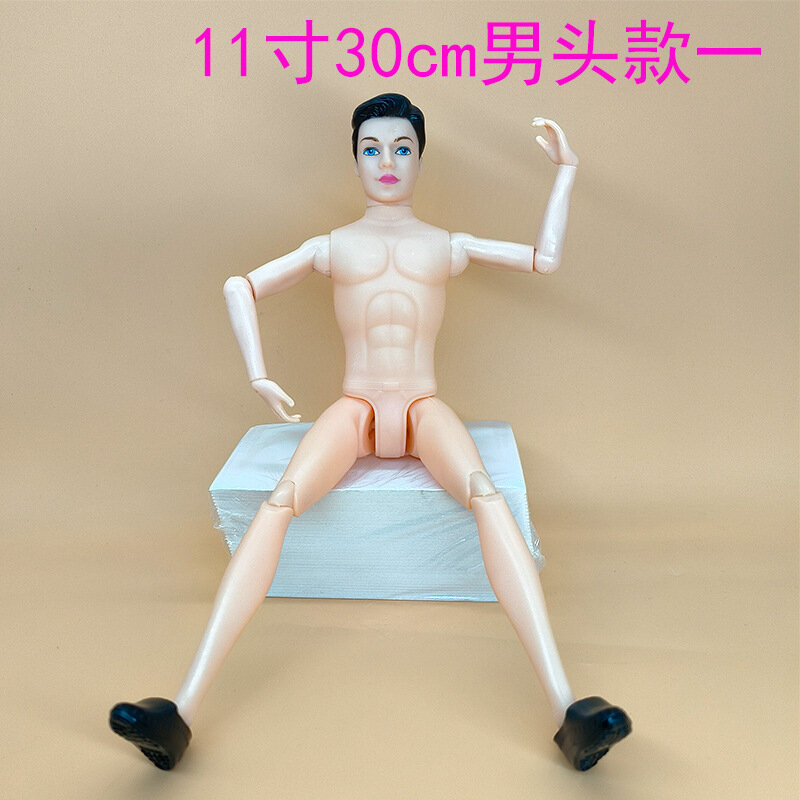 11-дюймовая 11-суставная BJD мальчик-кукла тело и голова с обувью для кастомизации