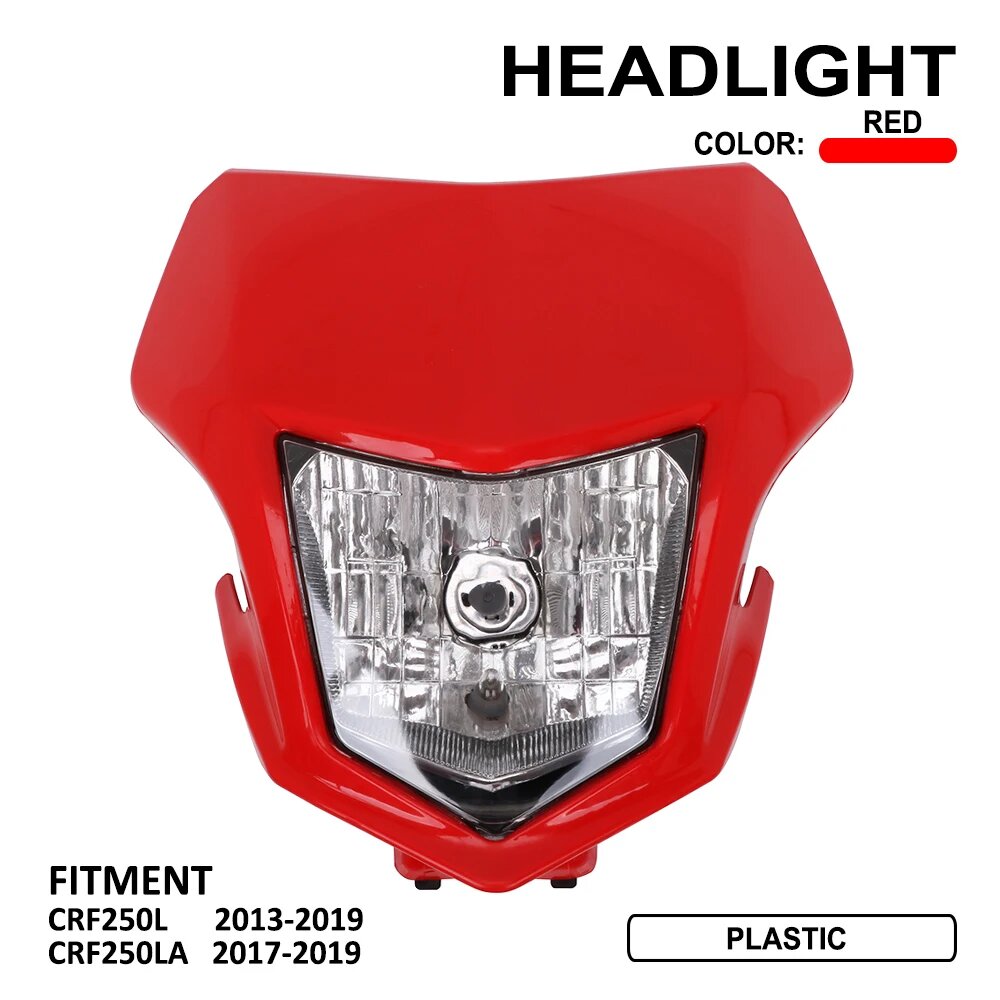 Пластиковая Фара В Сборе Для Мотоциклов HONDA CRF250L 2013-2019, CRF250LA 2017-2019, Аксессуары Для Внедорожных Электромотоци.
