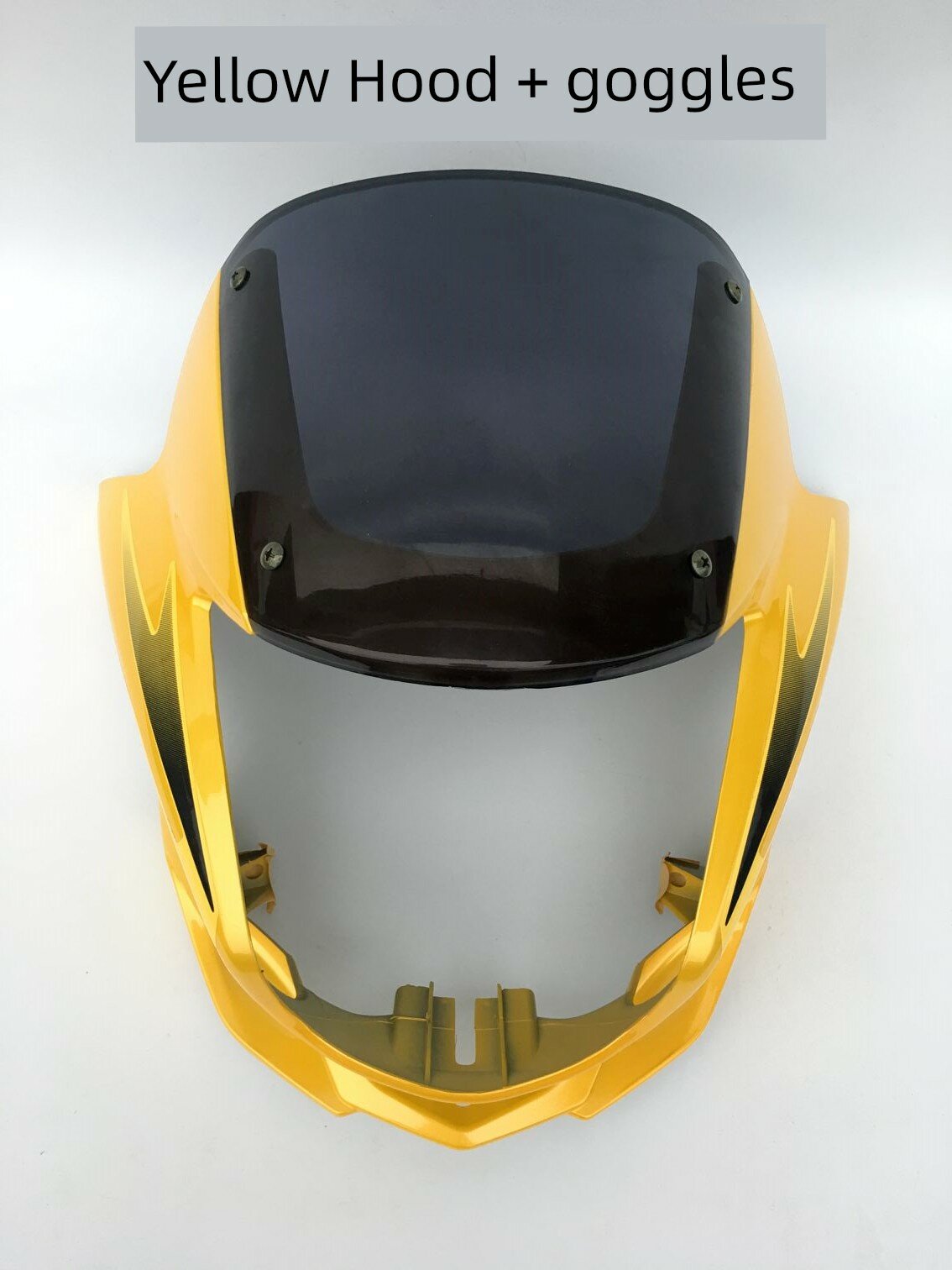 Подходит для мотоцикла Wuyang Honda, переднее крыло WH125-B-11, дефлектор, капот в сборе, абажур, корпус лампы Желтый