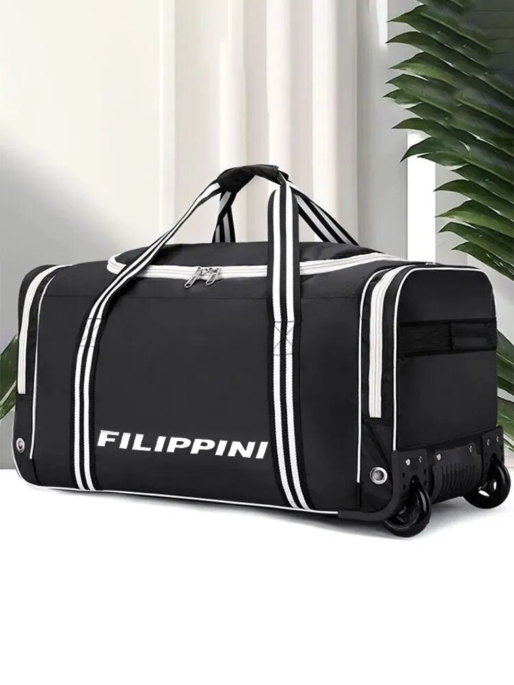 Хоккейный баул Filippini на колесах черный 85x44x47 см вместительный для экипировки — фото 1