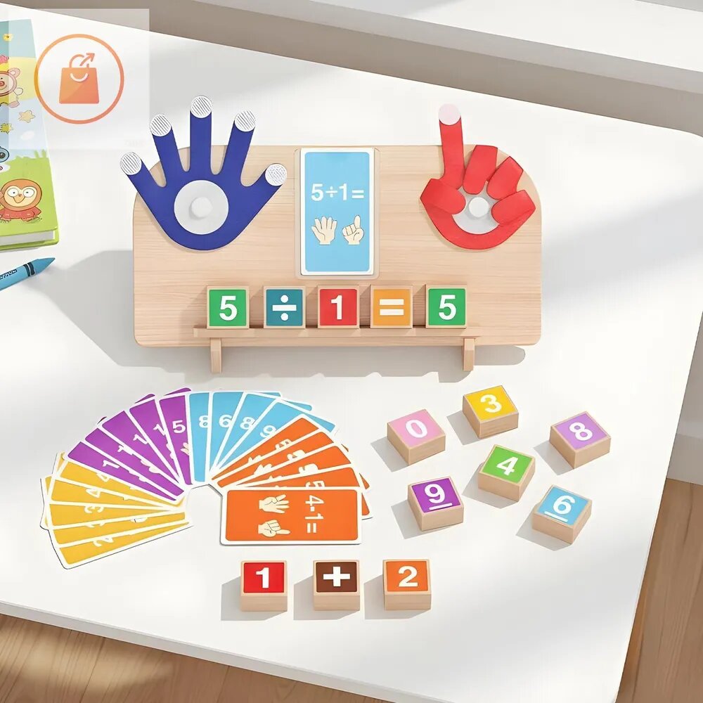 Обучающая игра для детей 3-6 лет из ABS пластика: Математический набор для обучения счету и арифметике — фото 1