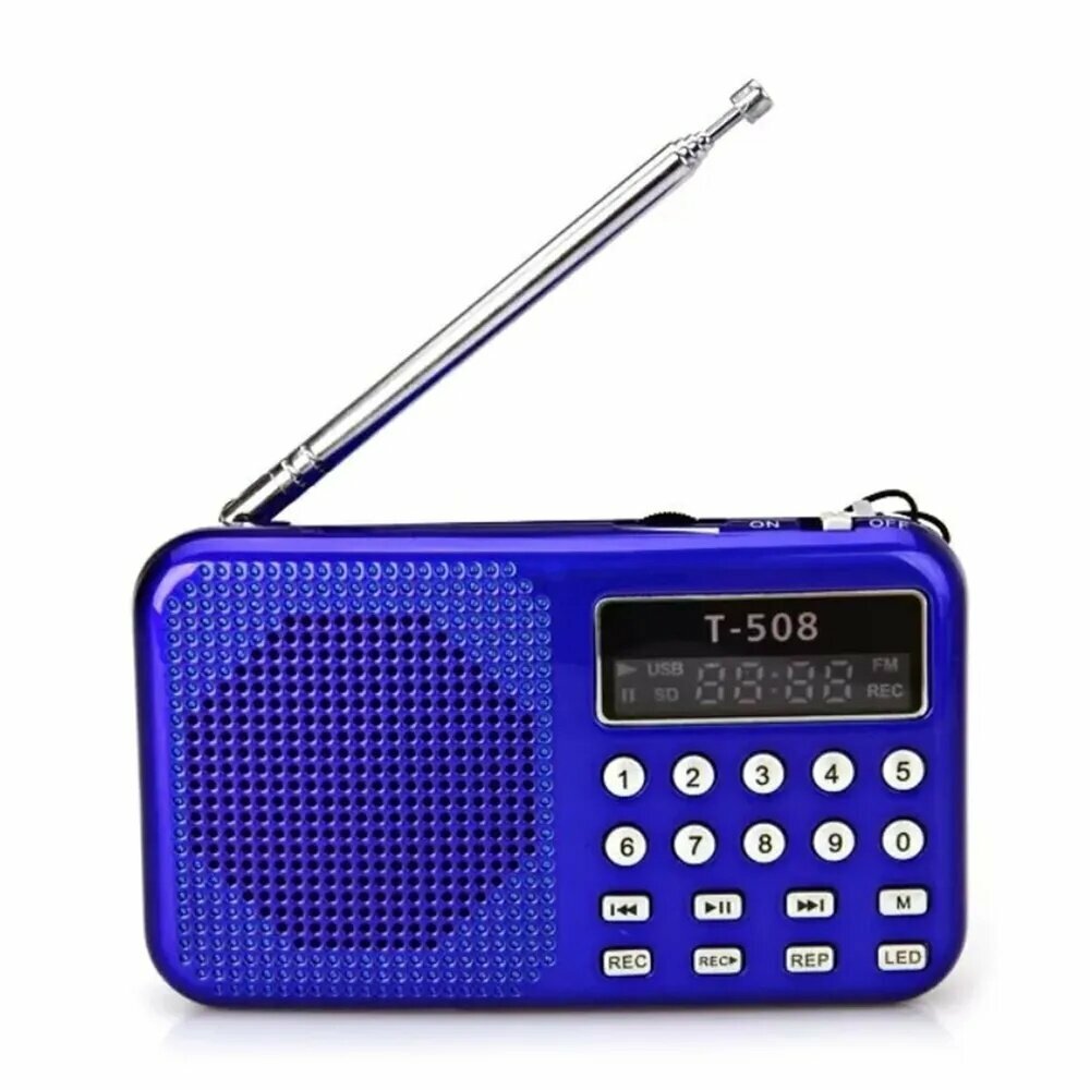 FM-приемник T508 c поддержкой USB и TF-карты для MP3-плеера