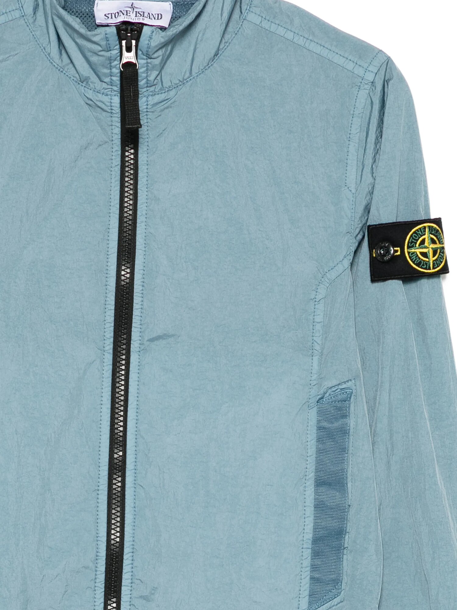 Куртка Stone Island Logo-patched stand-collar jacket, размер 14 лет, синий — фото 1