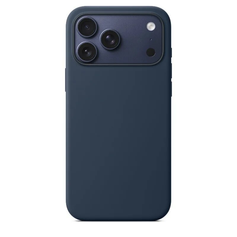 Чехол для iPhone 17Pro Max серии из мягкого силикона, цвет «Темно-синий», 1 шт.