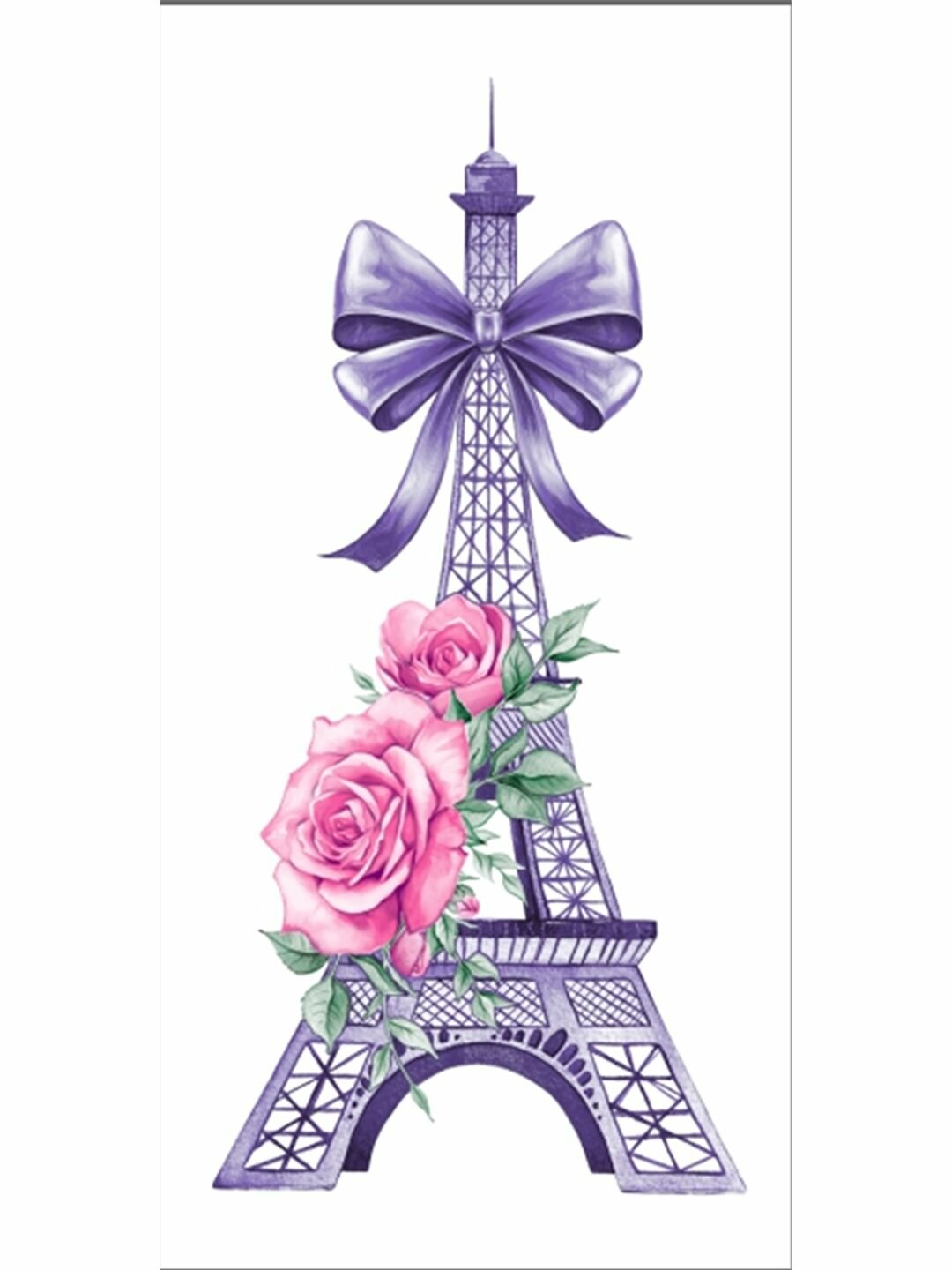 Салфетки бумажные двухслойные "Art Bouquet Original de Luxe 1/8" Эйфелева башня, 33х33 см, в пачке 20 штук