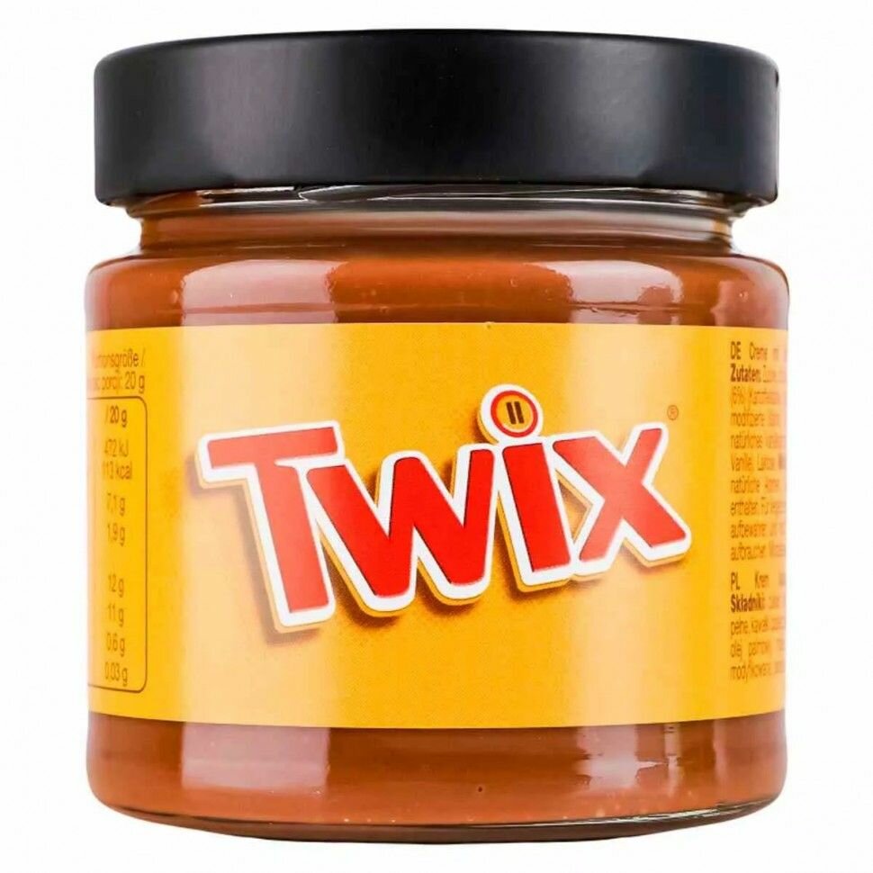 Шоколадная паста Twix с кусочками печенья 200 гр (Великобритания)