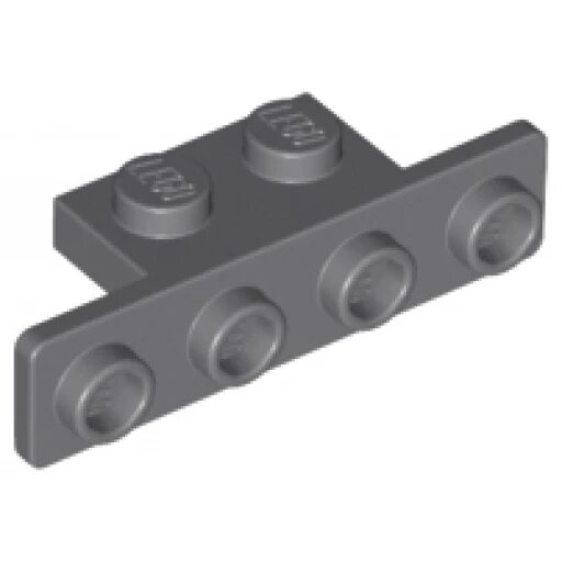 Bracket 1 x 2 - 1 x 4, 2436 Dark Bluish Gray U