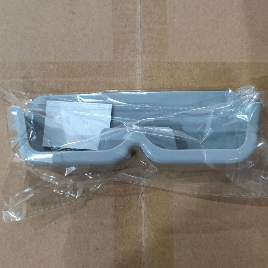 Серый кейс для очков в ванную комнату - из ПП, хранение солнцезащитных и очков для зрения