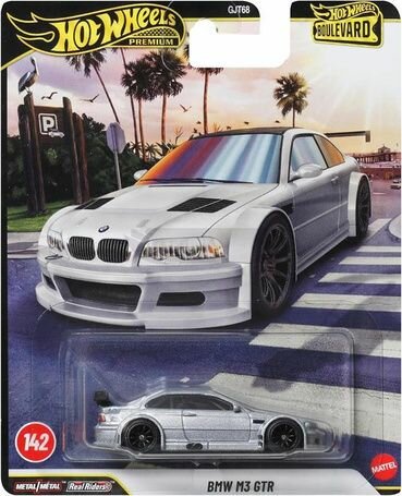 Игрушечный транспорт Hot Wheels PREMIUM BOULEVARD - #142 BMW M3 GTR 1:64 - JHW30