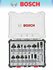 BOSCH 2607017473 Набор фрезерных фрез 1/4 дюйма в кейсе 15 шт для дерева