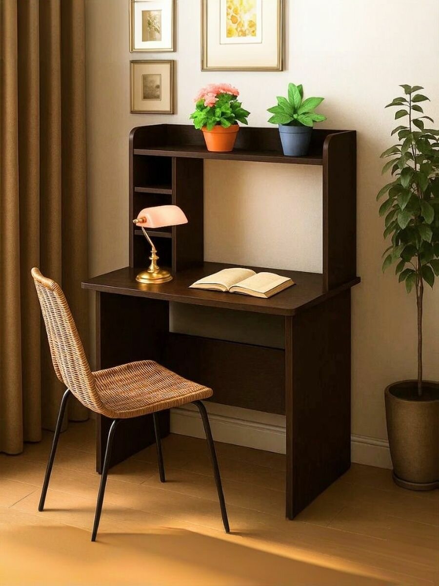 Стол компьютерный КС-900 (Левая полка), Дуб венге ММ 90х60х134см