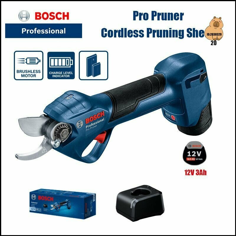 Аккумуляторные секаторы Bosch Pro Pruner 12 В. С аккумулятором 3,0 Ач