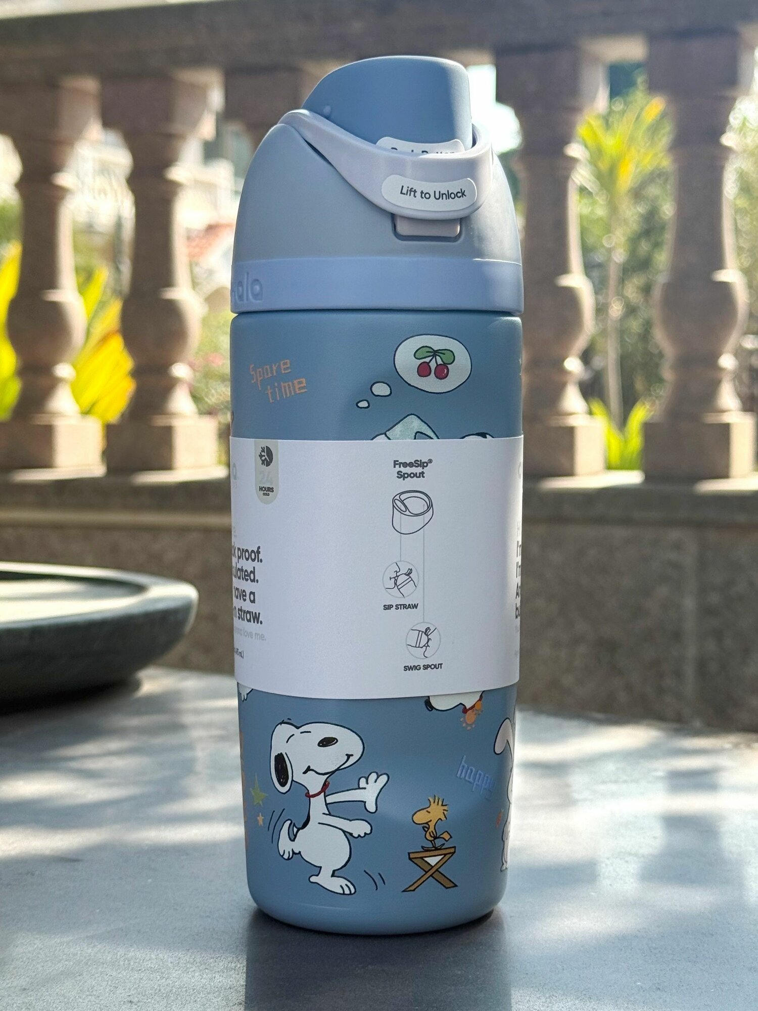 Owala Freesip Kids 16oz термостат для путешествий с портативным питательным силиконовым соком, предотвращающим утечки