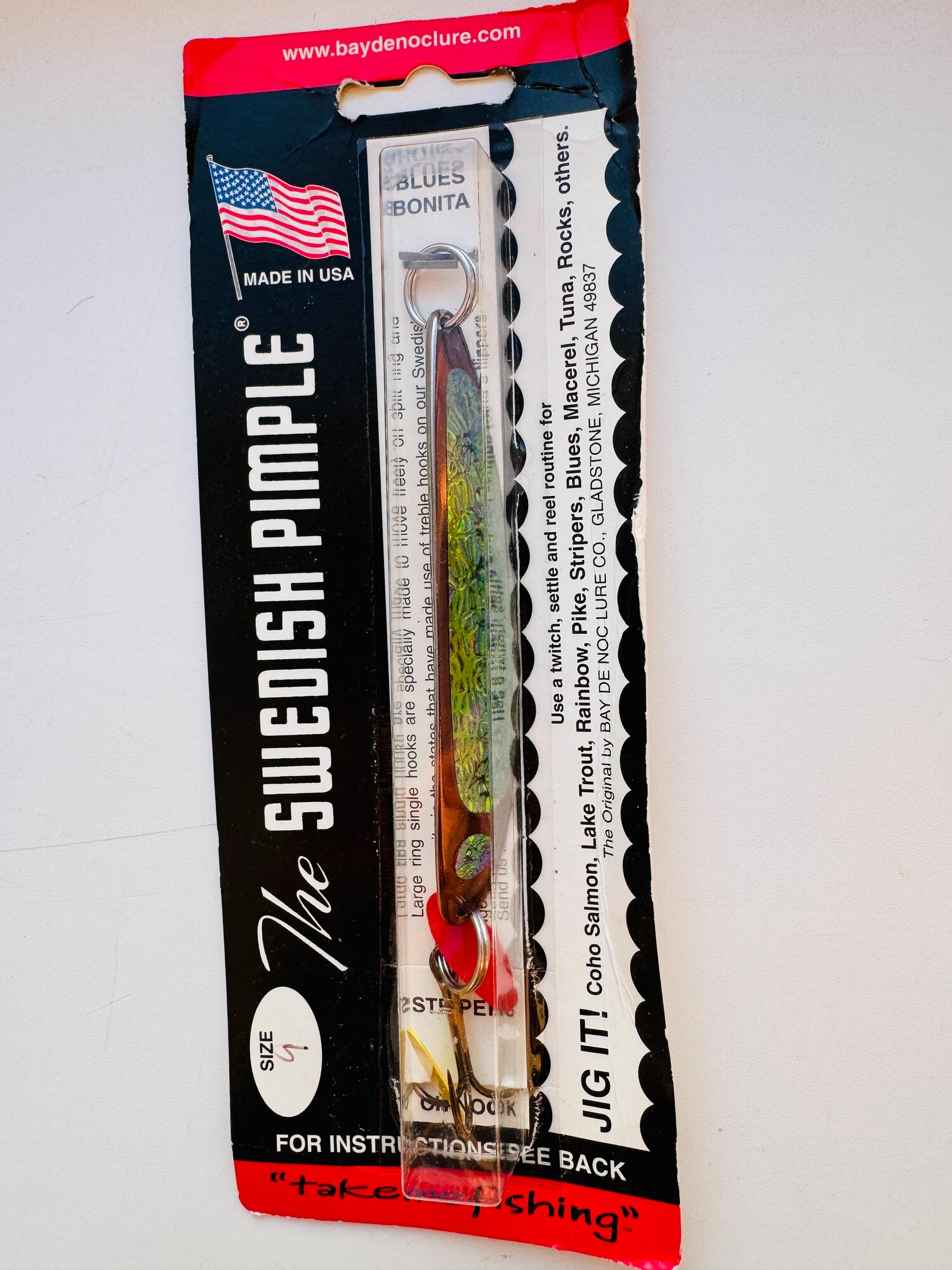 Блесна зимняя The Swedish Pimple 9 ("Шведский Прыщ")