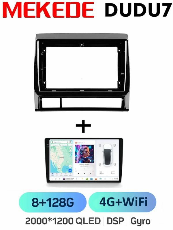 Магнитола 9" Mekede DUDU7 8/128 Gb для Toyota Tacoma 2 N200 Hilux 2005-2015 carpay Android