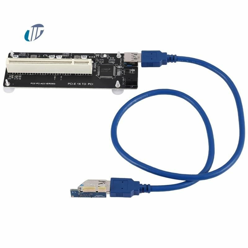 (R F I N) PCIE PCI-E PCI Express X1 к Шинная карта Riser Card Высокоэффективный адаптер-конвертер USB 3.0 Кабель совместим с настольного ПК