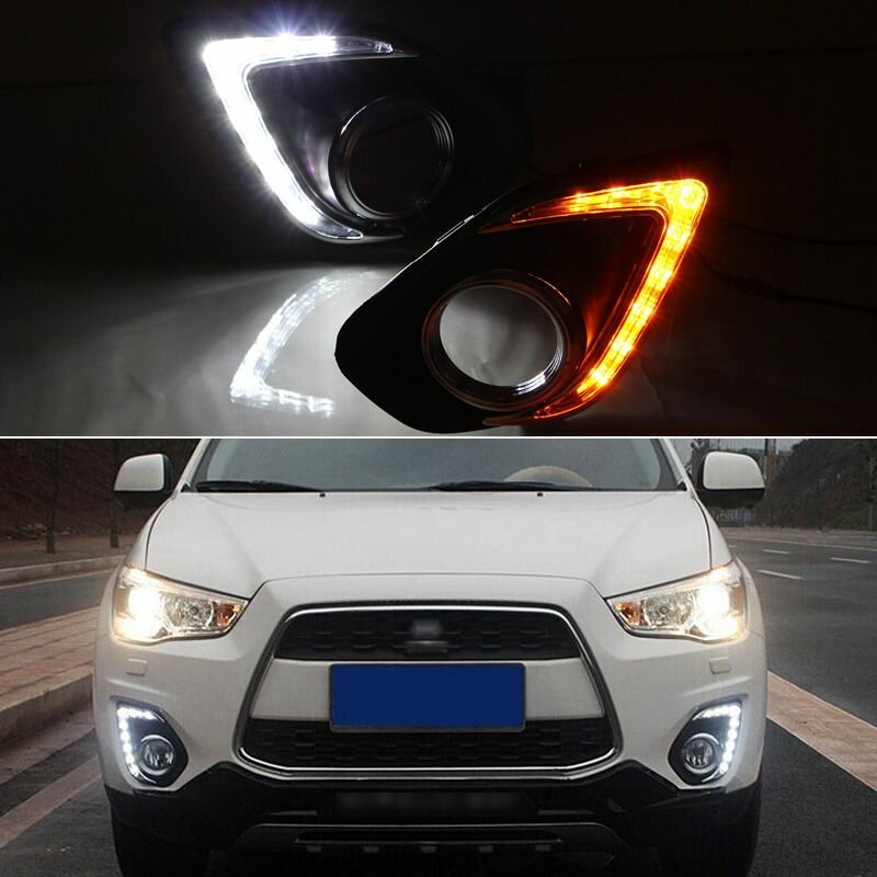 Светодиодные дневные ходовые огни применяется к Mitsubishi ASX RVR 2013-2016