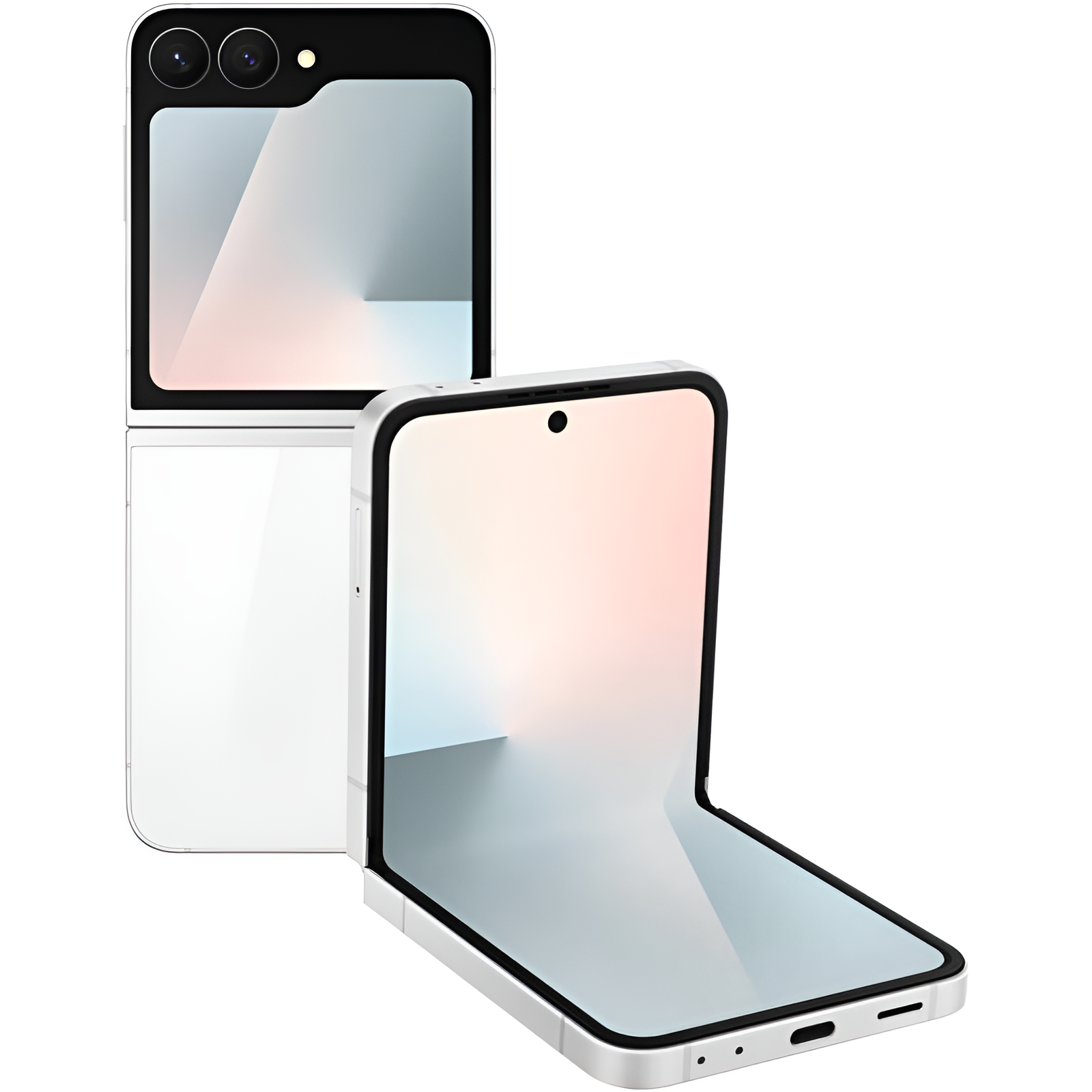 Смартфон Samsung Galaxy Z Flip 7 FE, 8/256Gb, White (nano SIM+eSIM)