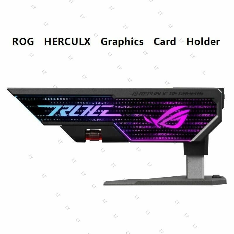 Держатель видеокарты ROG HERCULX Graphics Card Holder", регулируемый, rgb, подходит для 4090