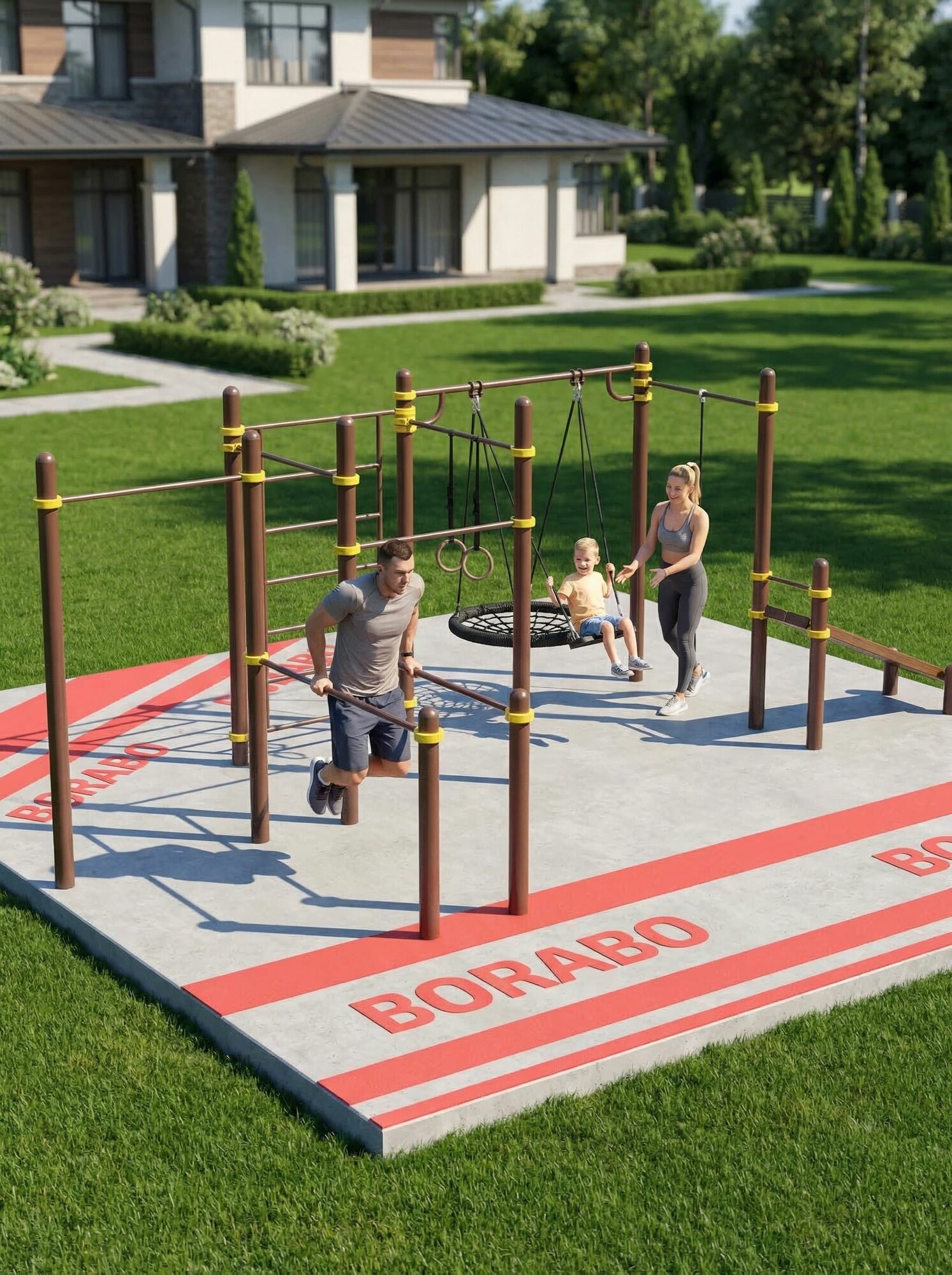 Спортивный комплекс уличный, игровая площадка