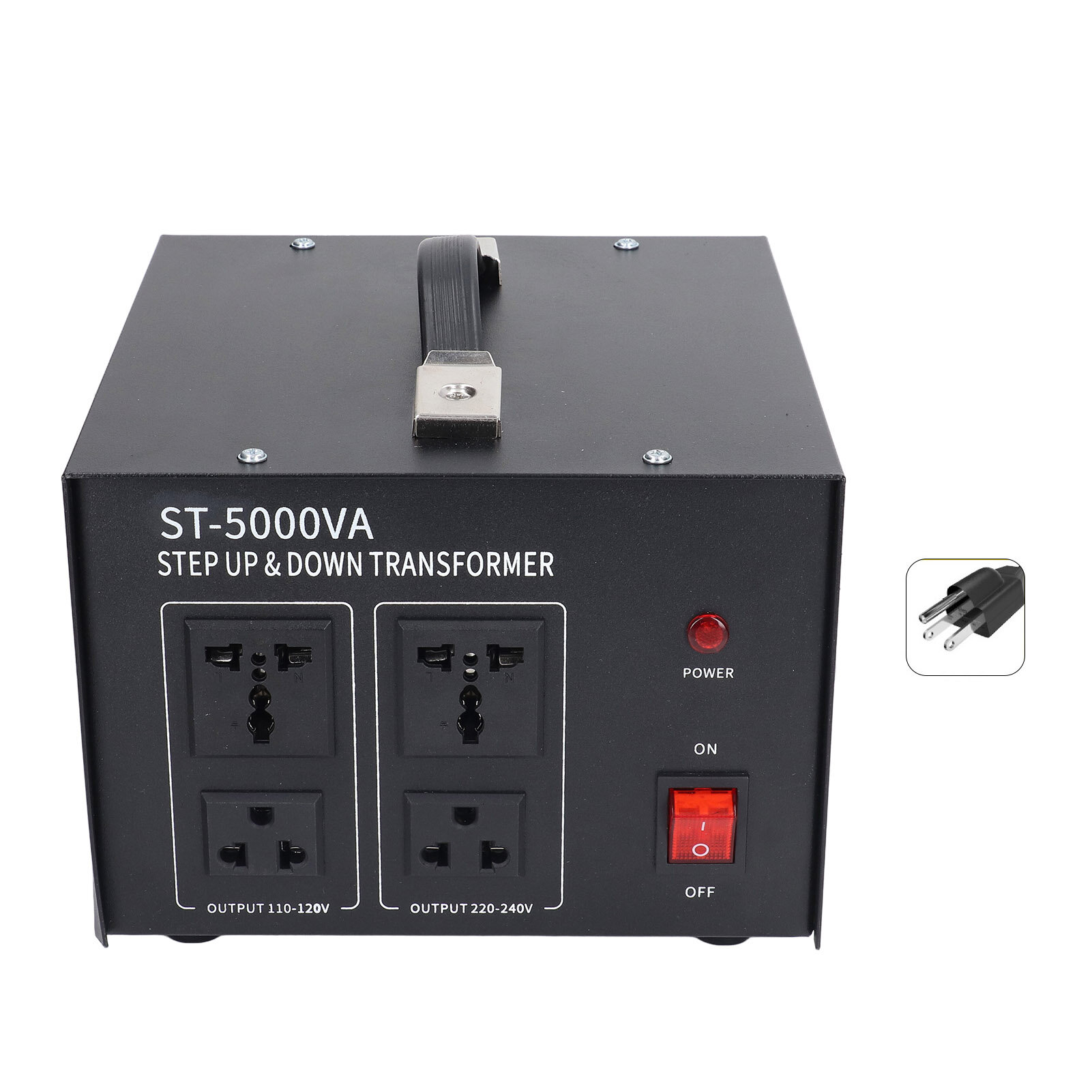 Трансформатор 5000W, регулируемый, US вилка