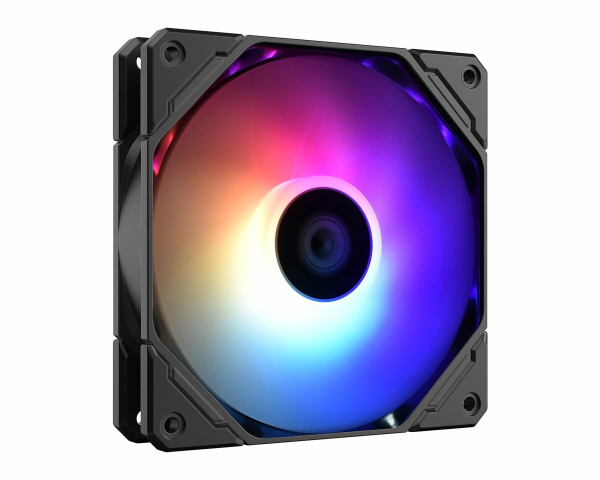 Комплект вентиляторов для корпуса 3шт. ID-COOLING TF-12025-PRO-ARGB (120x120x25мм PWM, резиновые углы, ARGB, 500-1800об/мин)