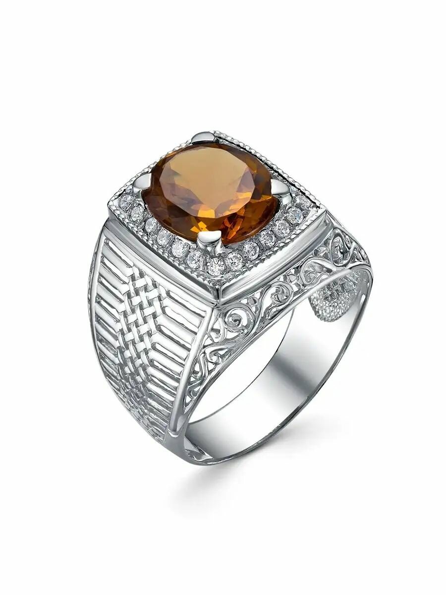 Печатка, серебро, 925 проба, родирование