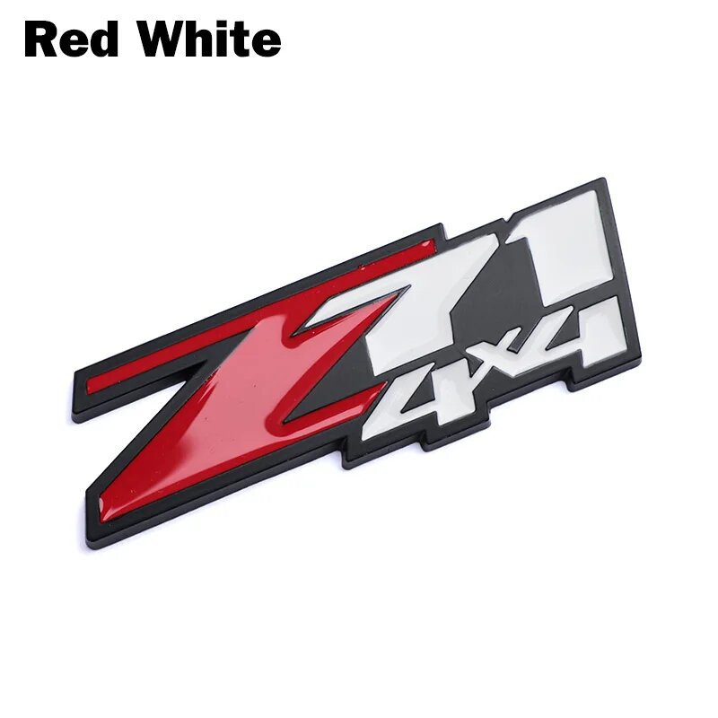 Металлический логотип Z71 4x4 Red White для Chevrolet GMC