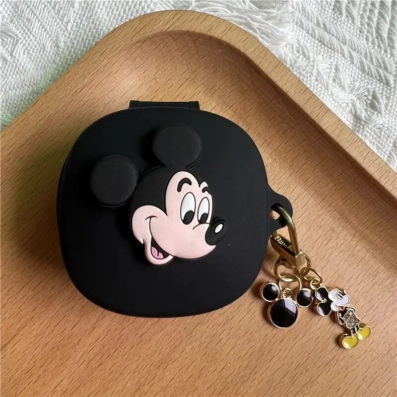 Силиконовый чехол Disney Mickey для Samsung Galaxy Buds Live, черный