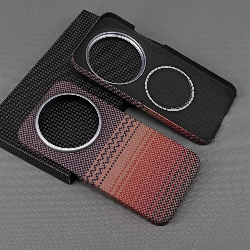 Чехол для Xiaomi 17 Ultra Sunset (MAG), карбон, кевлар