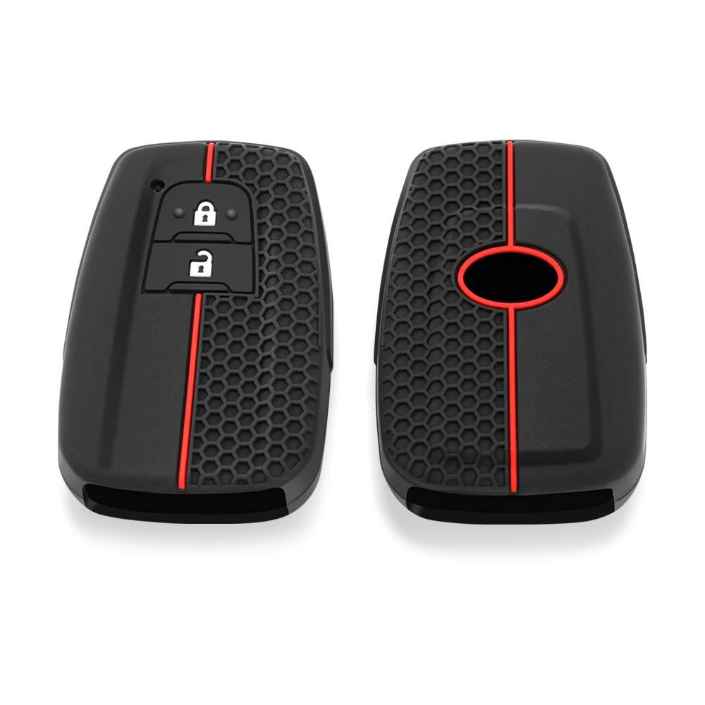 Силиконовый чехол SP Toyota Aqua RAV4 Land Cruiser Camry Prado Corolla Prius, 2 кн рифленый