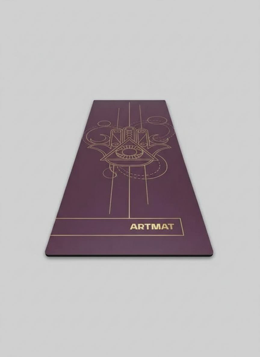 Коврик для йоги нескользящий из натурального каучука ARTMAT