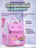 Розовый рюкзак Единорог для девочки 1-3 классов, с ортопедической спинкой и водо...