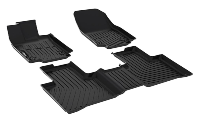 Коврики 3D TPEMATS, LEXUS RX, для салона, противоскользящие, с бортами, морозостойкие, термопластичная резина, чёрные.