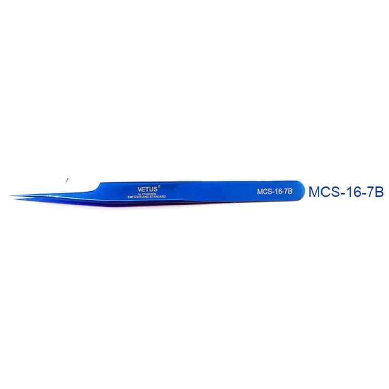 Пинцет для наращивания ресниц MCS167B Golden