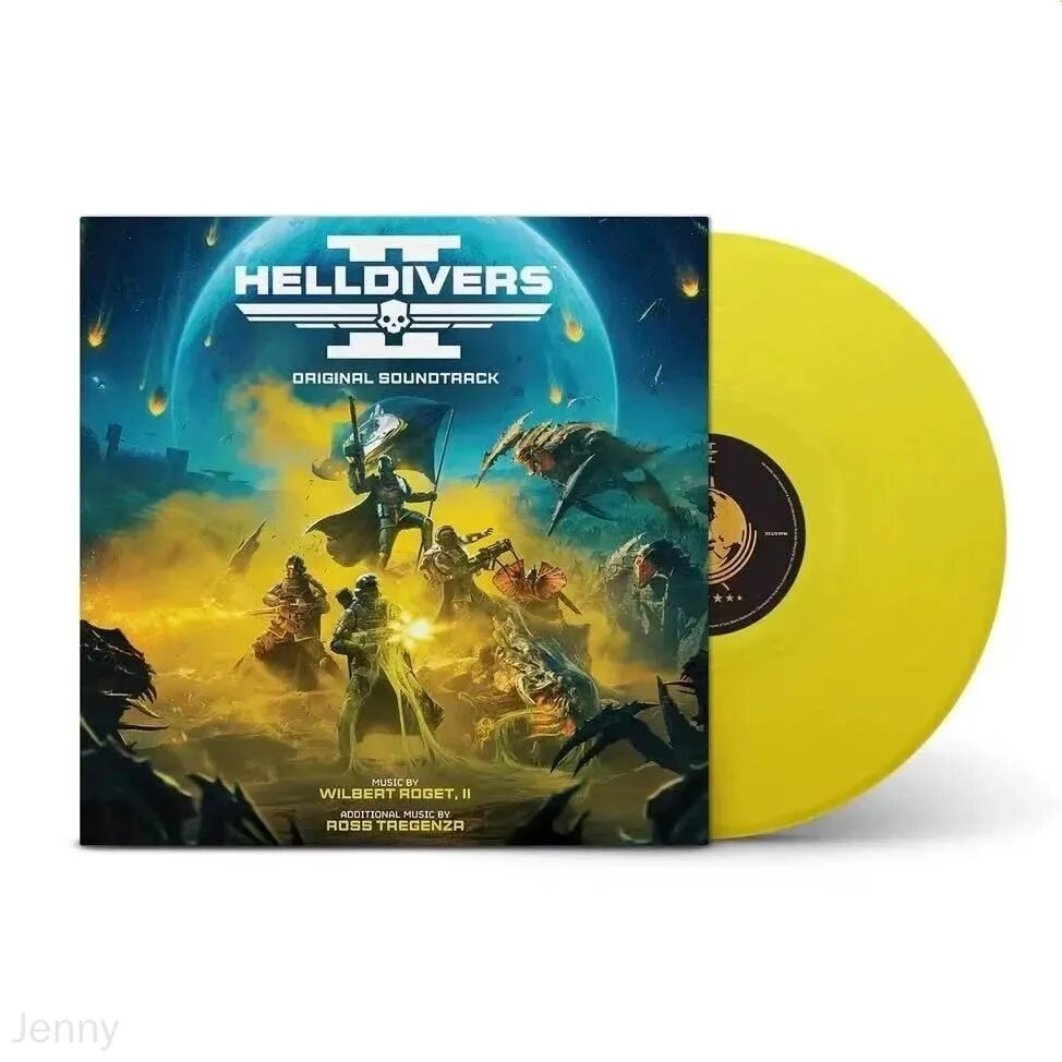 Helldivers 2 (саундтрек) Жёлтая виниловая пластинка LP, Игровая музыка и Эпический оркестр-LYY