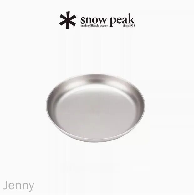 Snow Peak Набор походной посуды титановый металл для одного человека: чашка, тарелка и ложка, Япония — фото 1