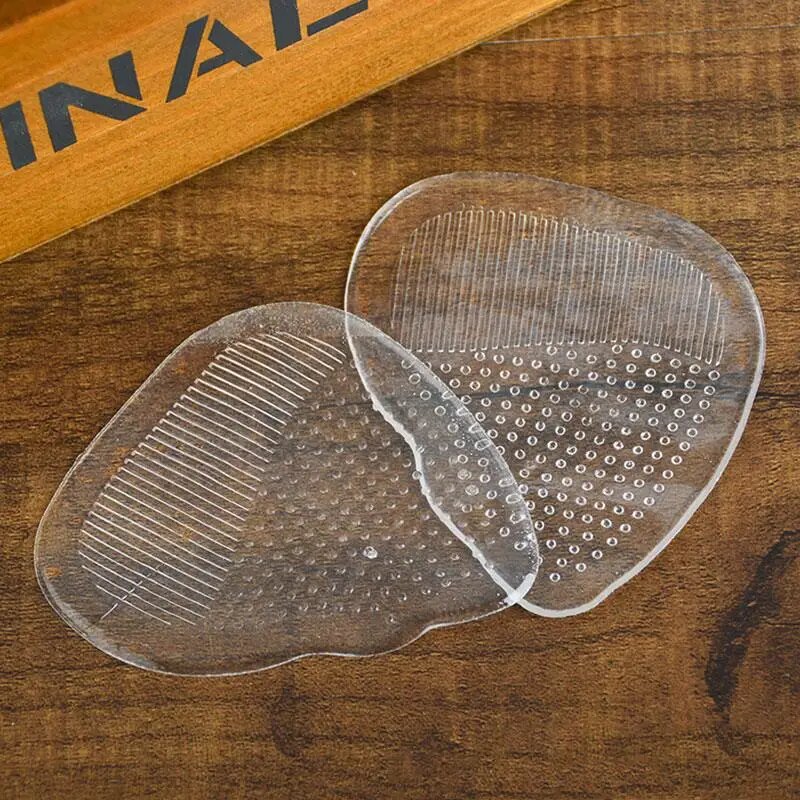 1 пара силиконовых подушечек половинного размера для обуви, нескользящие гелевые подушечки для передней части стопы, сандалии на высоком каблуке, подушечки для передней части стопы, стельки для обуви для женщин