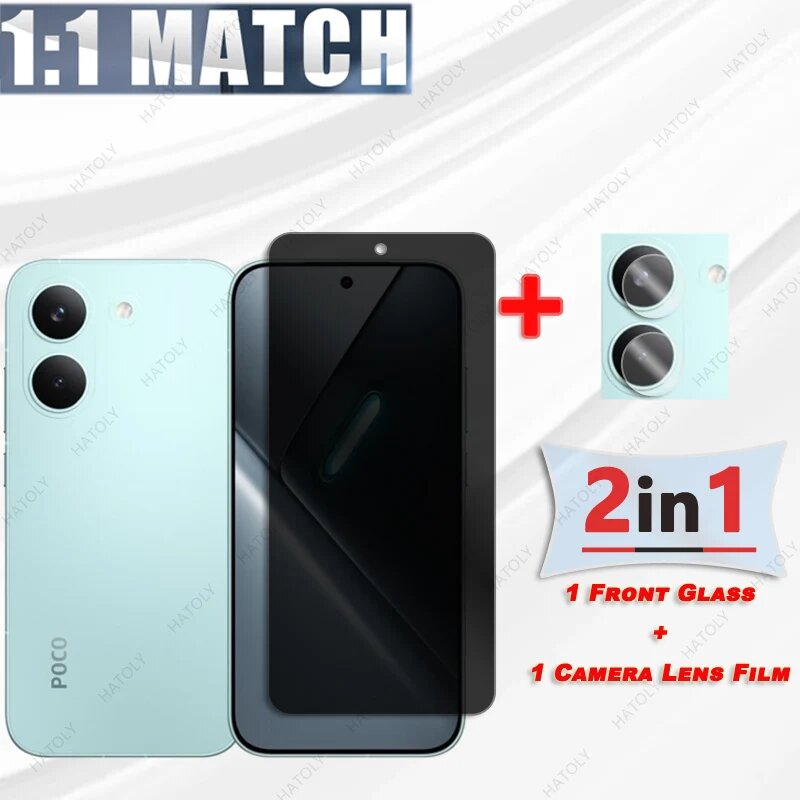 Антишпионское стекло для Xiaomi Poco X8 Pro, защитная пленка для экрана Poco X8 Pro 5G, антибликовая пленка, защита для объектива камеры