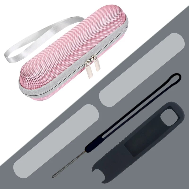 Чехол для iFlytek Dictionary Pen X8 Pro с противоударной защитой, розовым силиконовым чехлом, черным шнуром и наклейками