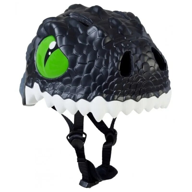 Crazy Safety Шлем защитный, размер: Универсальный детский шлем в виде головы динозавра