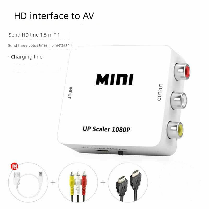 Адаптер HDMI в AV 1,5 м с AV и HDMI кабелем - односторонняя передача