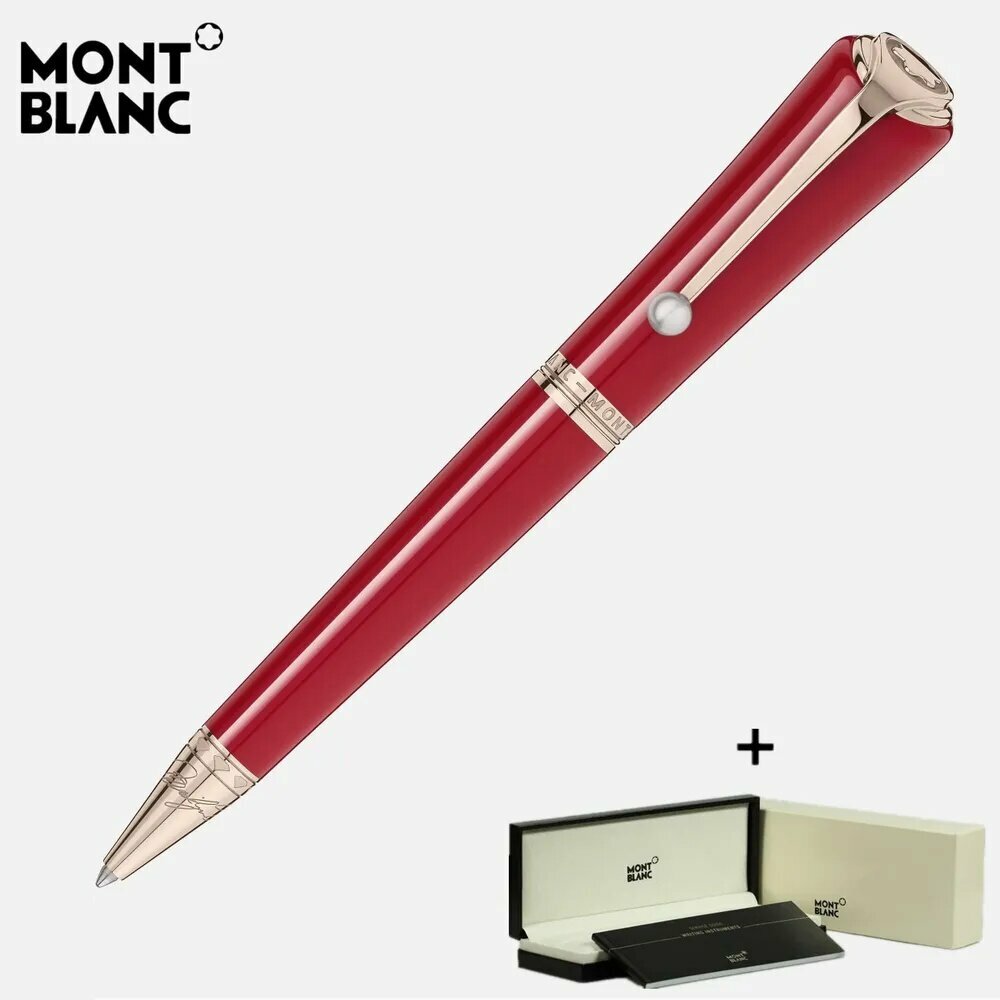 Montblanc Ручка Шариковая, толщина линии: 0.7 мм, цвет: Черный, 1 шт.