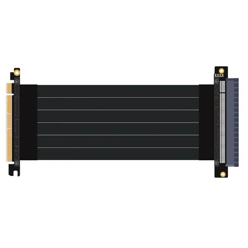 Кабель-удлинитель PCIe x16 в x16 20 см для обновления видеокарт в ПК, надежное крепление