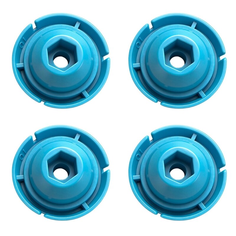 Упаковка из 4-х высокопрочных пластин-толкателей из АБС-пластика для клеевых пистолетов с нажимной головкой 50 мм для обеспечения равномерного выхода клея и предотвращения засорения