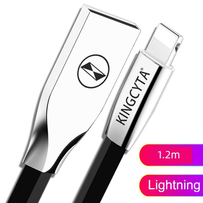 Ying Xida Apple 7-14 совместимый 1,2 м USB к Lightning черный автомобильный зарядный кабель оригинальное качество для