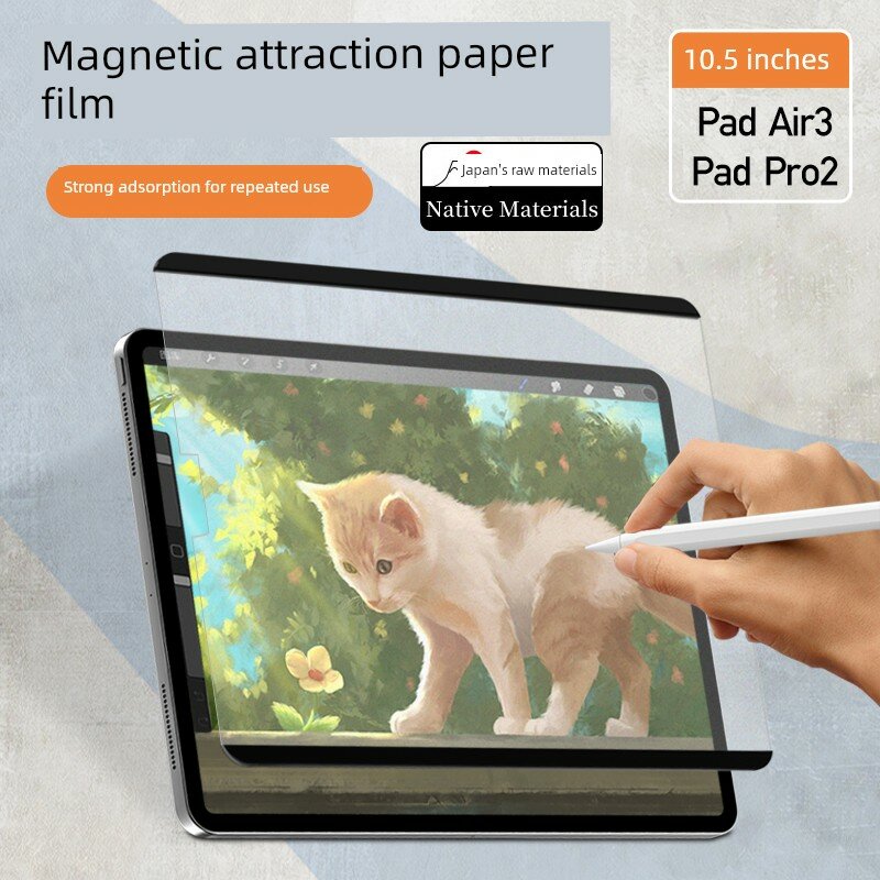 Магнитная пленка WiWU, имитирующая бумагу, для iPad Pro 2025, пленка для iPad 2024, мягкая светонепроницаемая пленка