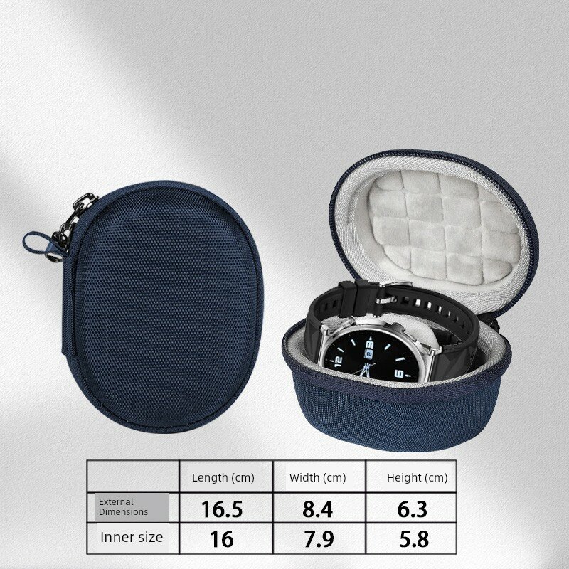 Толстый EVA чехол для часов Huawei Watch GT Series, ударопрочный и анти-давящий с мягкой внутренней отделкой (Синий)